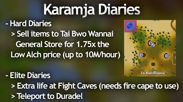 Best Achievement Diary Rewards in OSRS