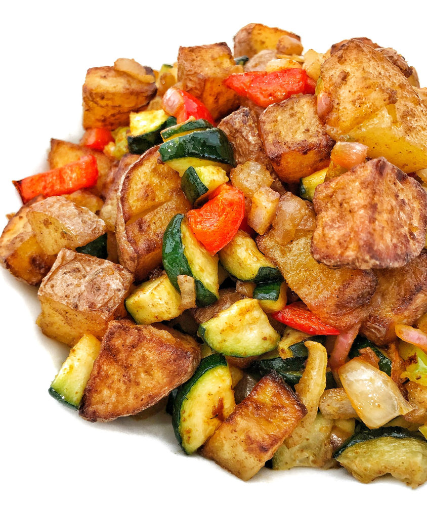 Loaded Air Fried Breakfast Potatoes