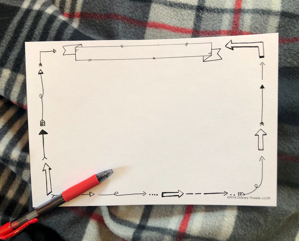 Arrow border template | Biblequiltjournal.com