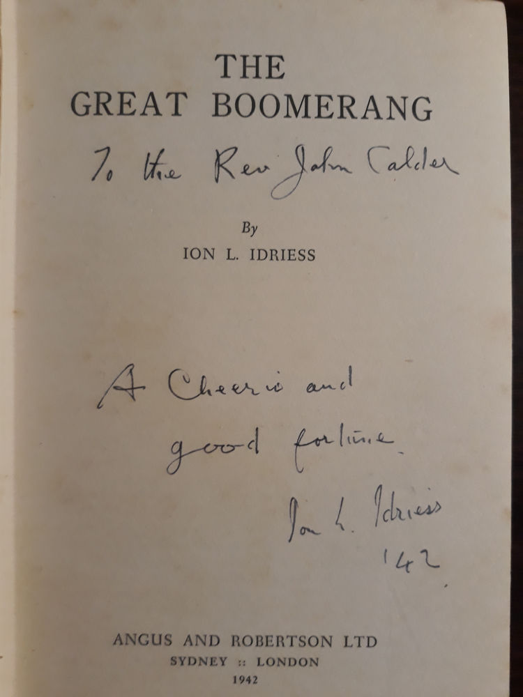 Idriess and the Rev John Calder | idriess