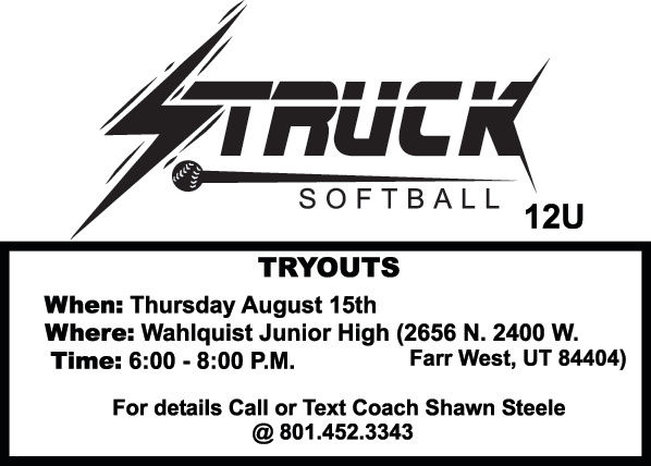 Struck 12u Tryout Tonight! - Location moved to Wahlquist Junior High ...