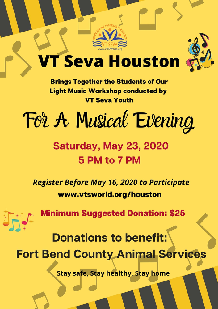 VT Seva Houston Virtual Musical Evening