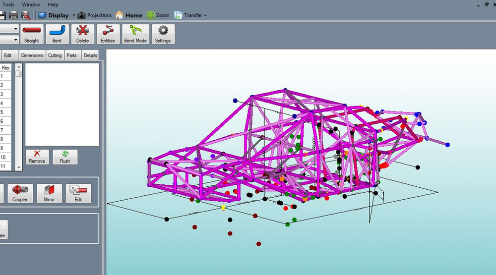 Building the Trophy Truck frame.