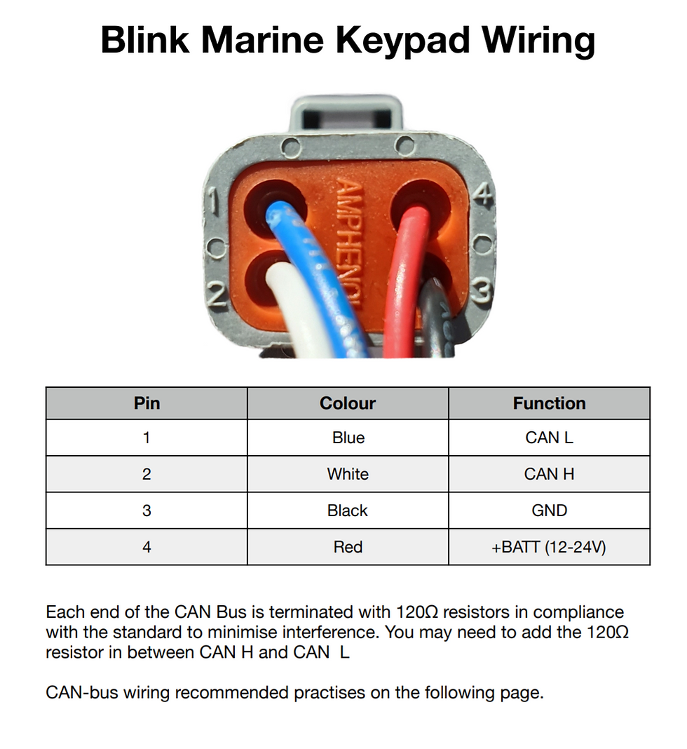 Blink Marine key pad | Hardwire Electronics