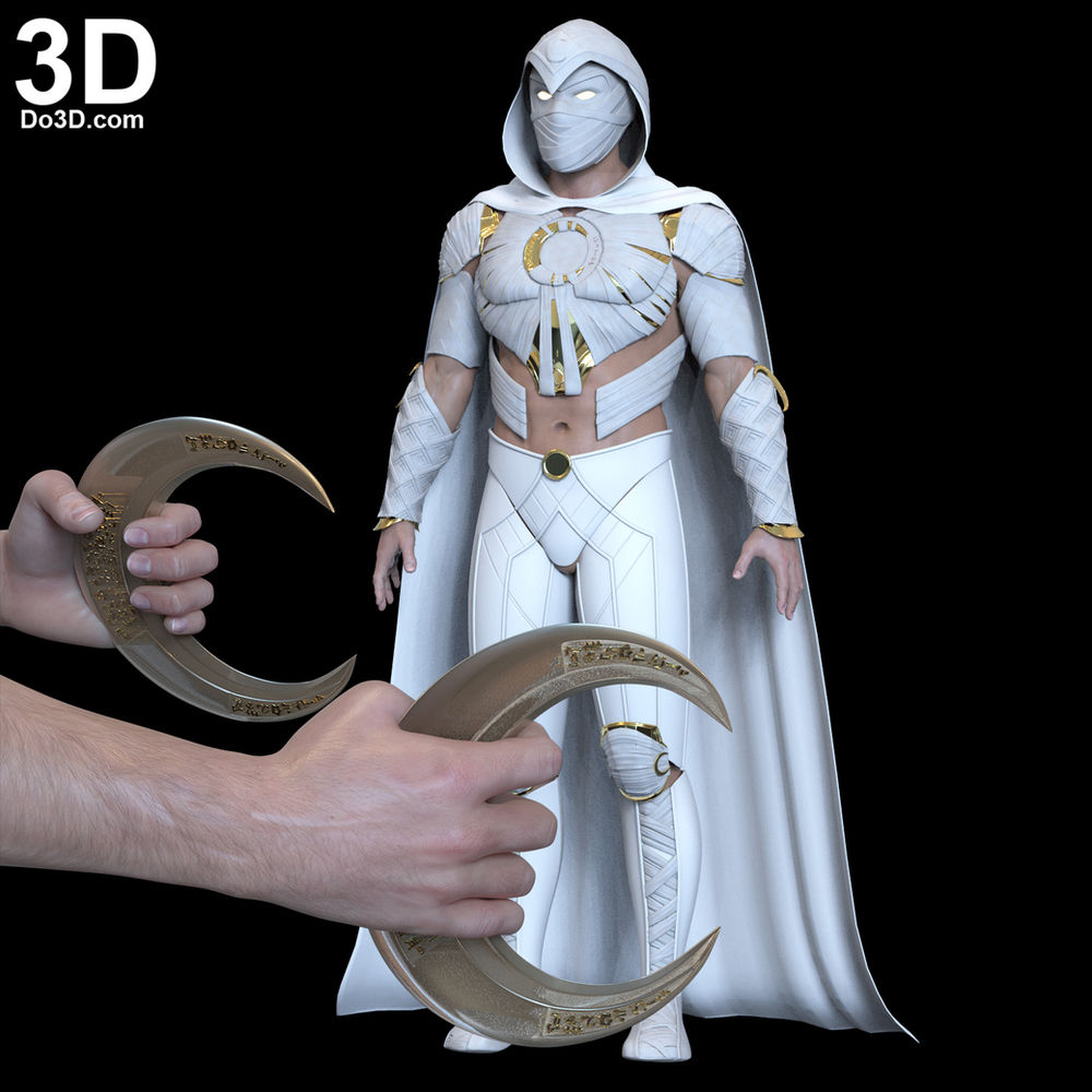 Moon Knight Full Body Armor, Helmet, Dart, Face Shell, Gauntlet and ...