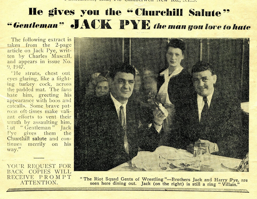 THE NOTORIOUS PYE WRESTLING FAMILY!! | Talkwrestling