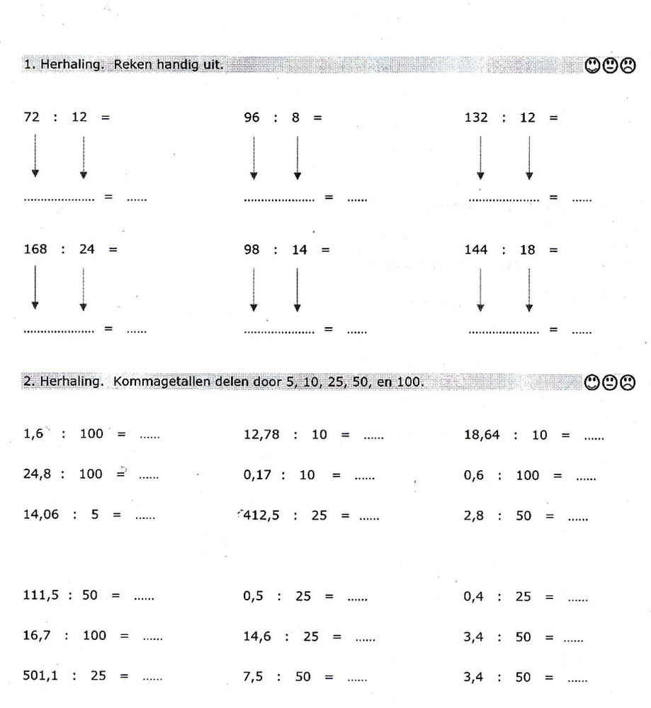 6de leerjaar: uitleg wisk. les 80 + extra oef.