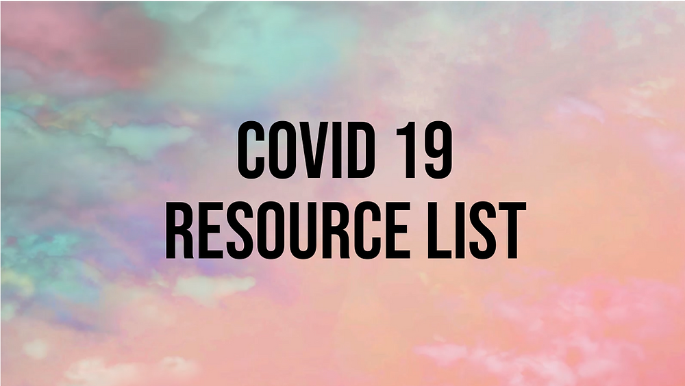 COVID-19 Resource list