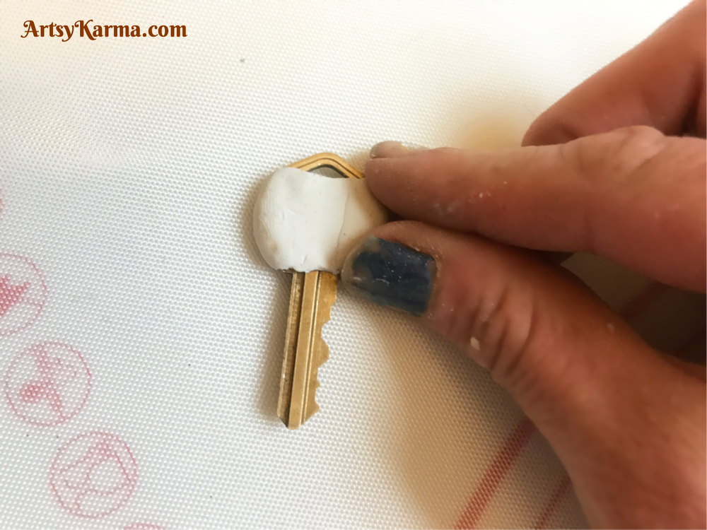 How to Make Embellished Clay Key Covers