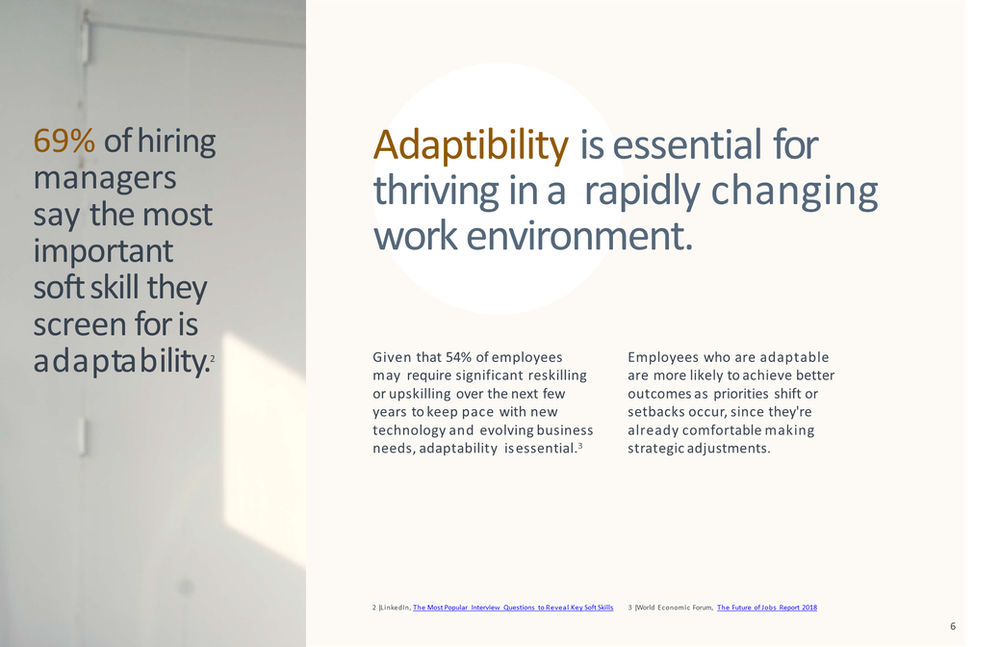 Adaptibility is essential for thriving in a rapidly changing work ...