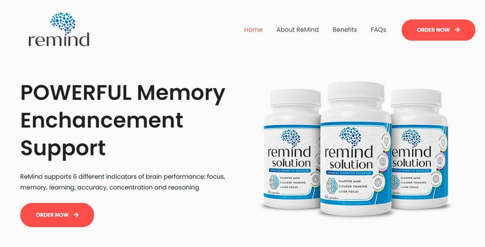 ReMind Solution Brain Booster Supplement: Battle Stress & Anxiety ...