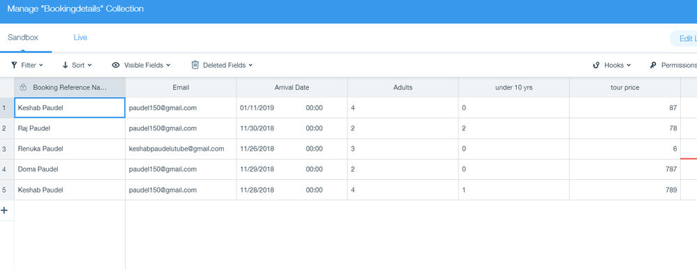 Adding column data from database | Velo by Wix