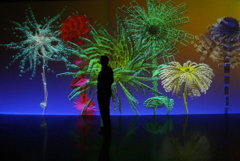 Miguel Chevalier's multi-sensory interactive art, exhibition in Norway