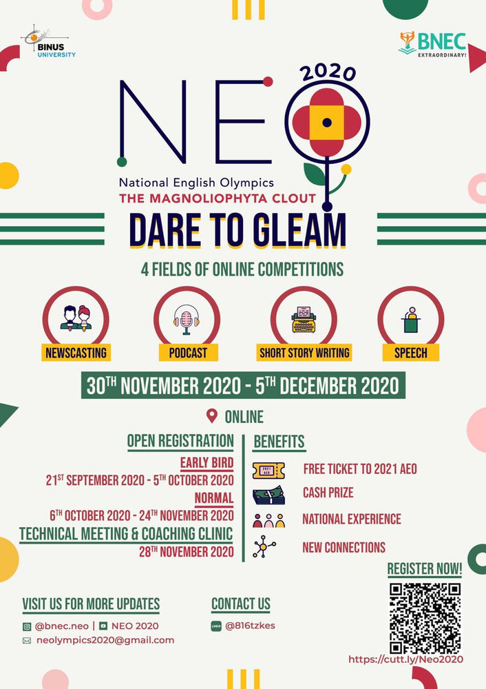 The National English Olympics (NEO) 2020 is Back! | seputarevent
