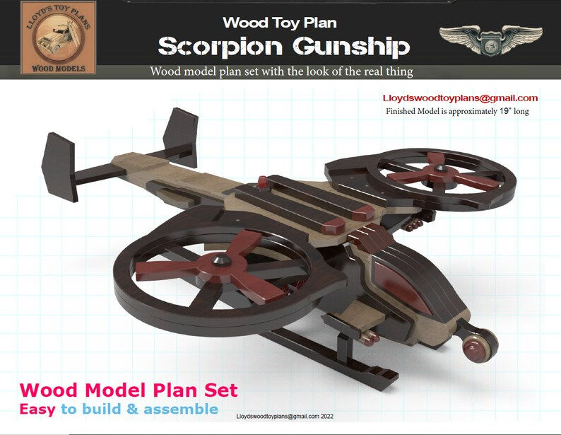 Scorpion Gunship | Lloydswoodtoyplans