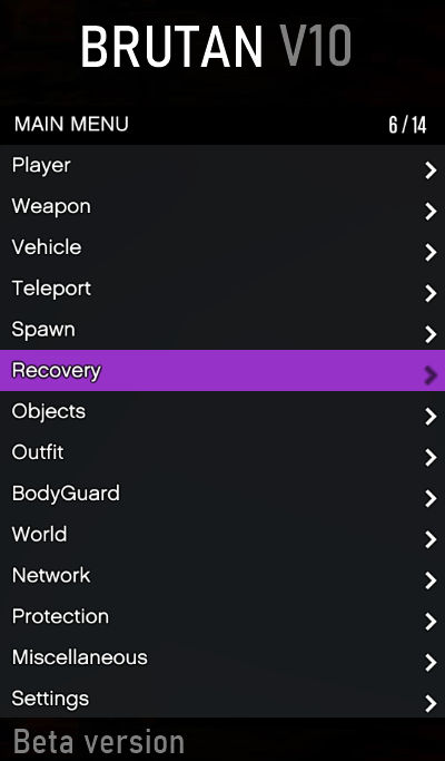 Leaks of BRUTAN V10 Mod Menu | Brutan Cheats