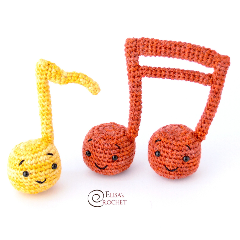 Musical Notes Free Crochet Pattern By Elisa's Crochet