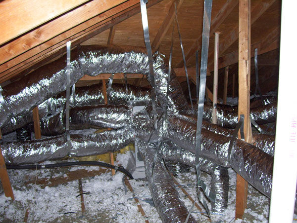 AC Ducts in the Attic