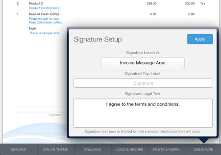 Showing the Signature on the Sales Document | VisionaryWare