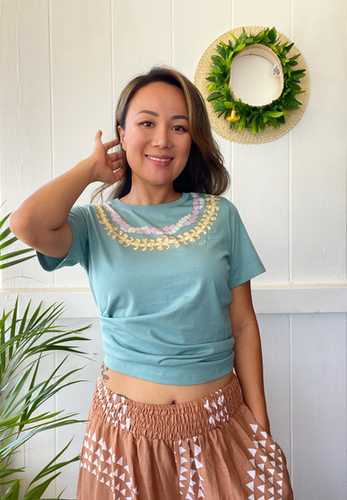 Lei T - Shirt - Pua kenikeni - Jade (Limited Edition ) | Aloha All Day ...
