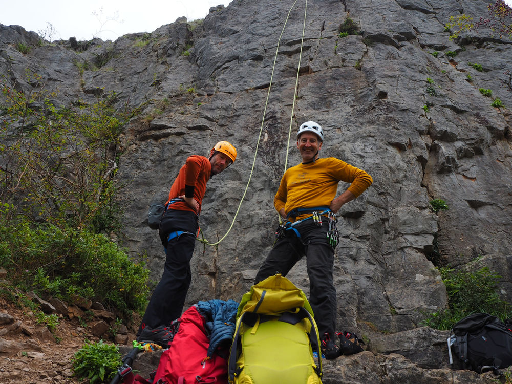 Working at a single pitch crag as a Rock Climbing Instructor...
