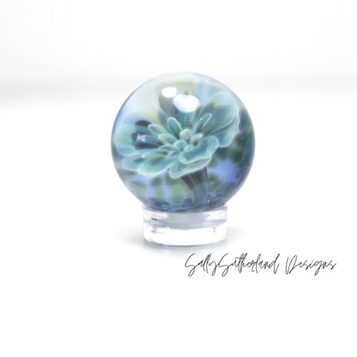 Blue Ghost Flower Marble | SS Designs