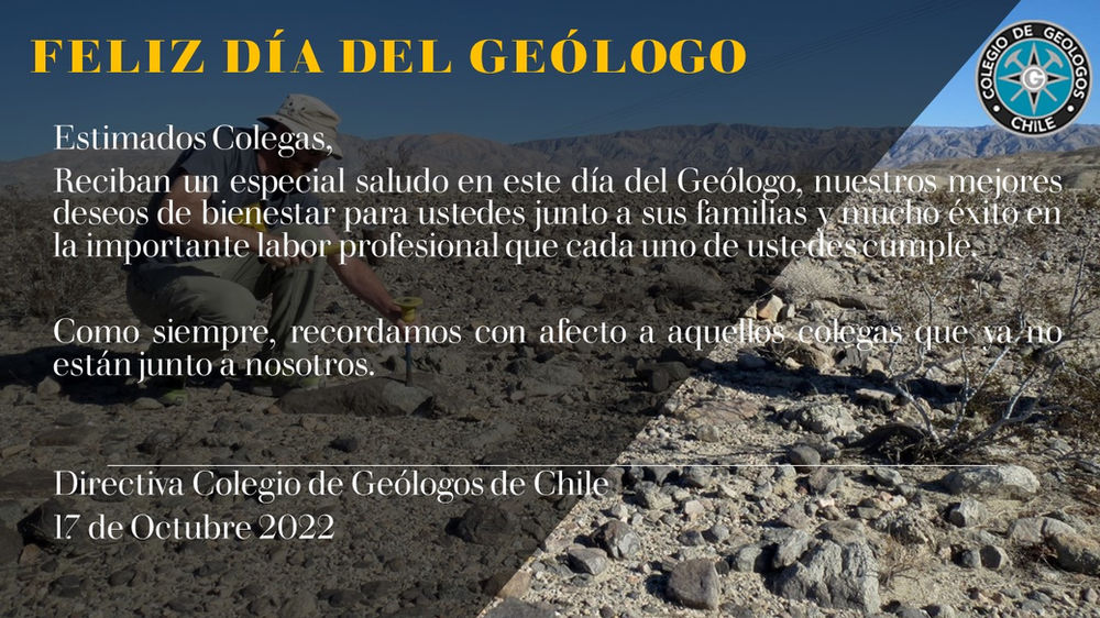 FELIZ DÍA DEL GEÓLOGO
