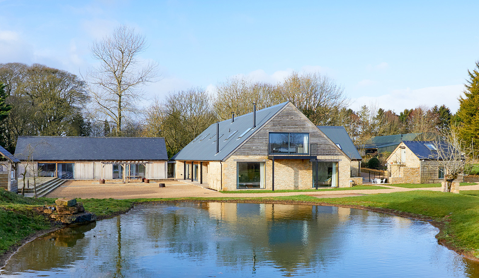 Folly Farm, conversion of barn (and former circus headquarters ...