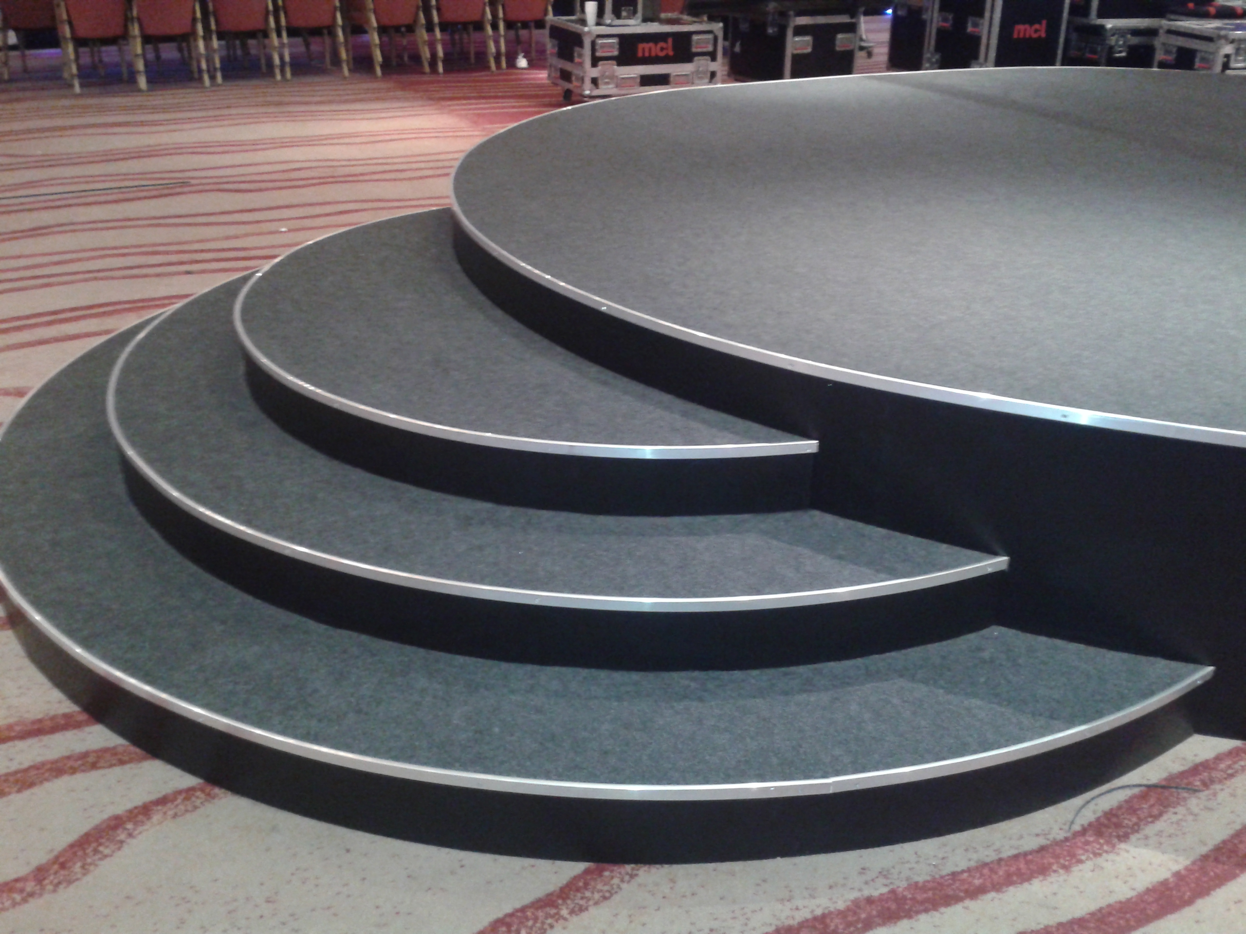 Circular Stage Hire | Staging Services Ltd | UK Stage Hire