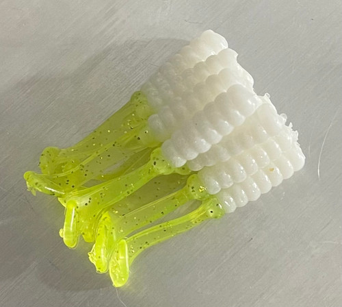 Pearl White & Chartreuse | Knep Custom Jigs