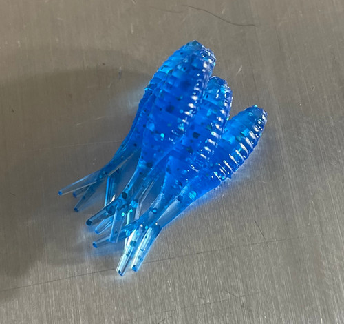 Blue & Blue Flake - Split Tail | Knep Custom Jigs