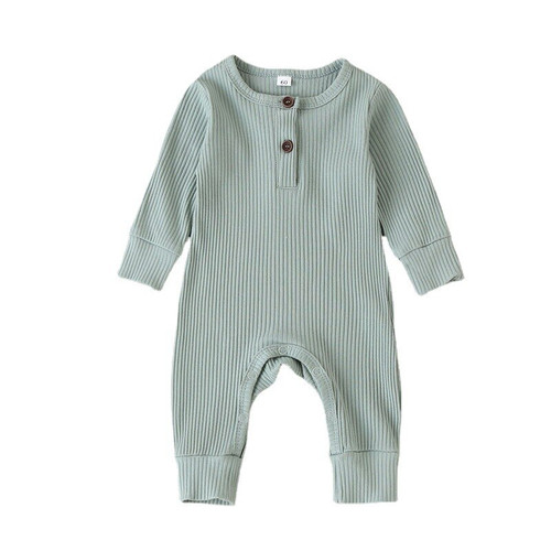 Baby | Cotton Full-length Ribbed romper | Humble Babies