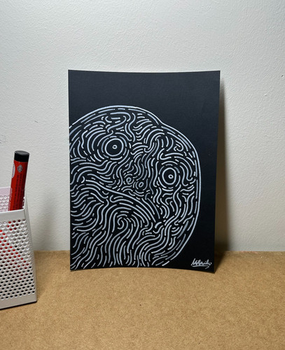 White drawing - Wooper | MOTOMICHI