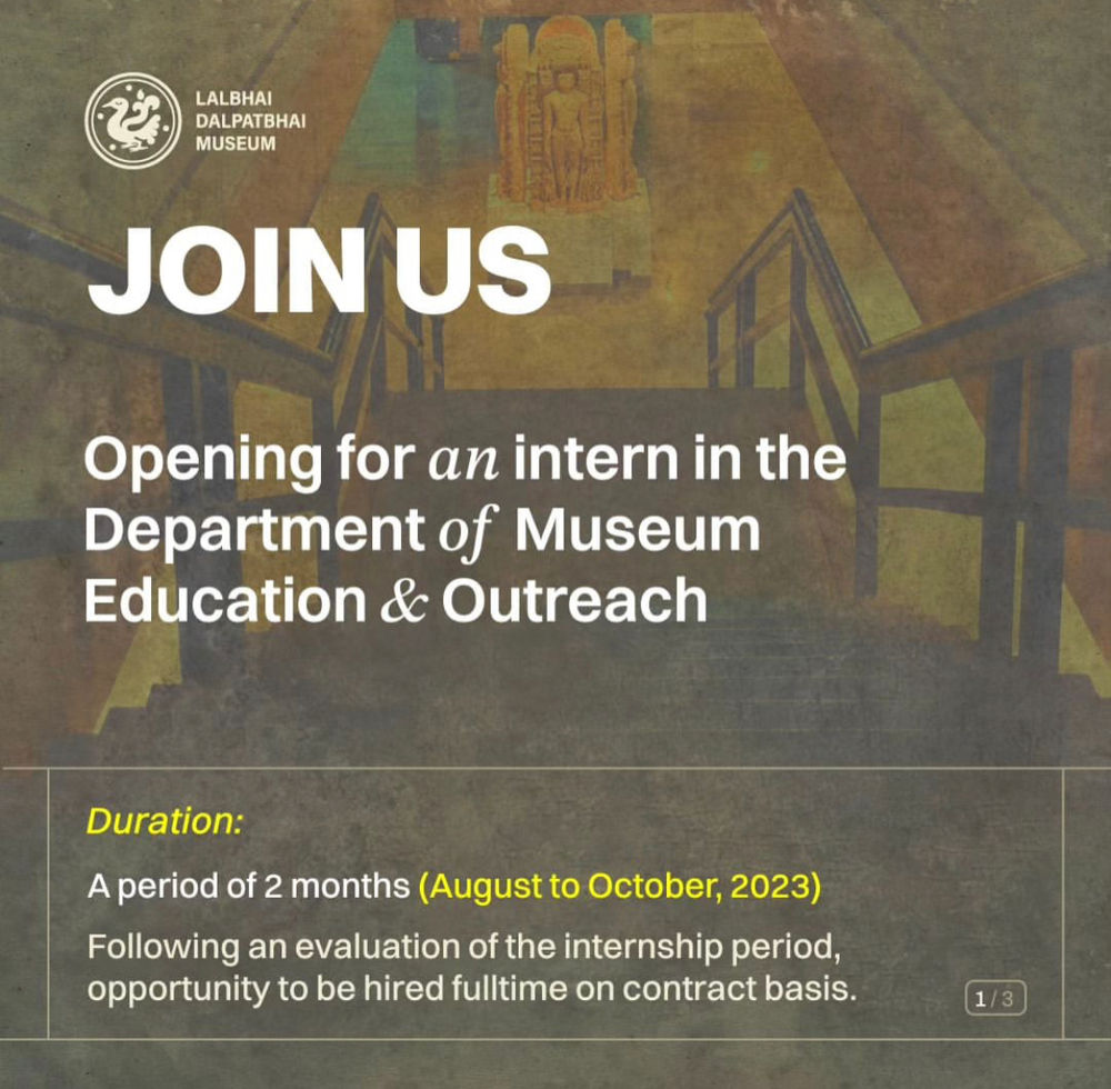 Internship available at LD Museum ( 2mo - Ahmedabad) | InArch Center