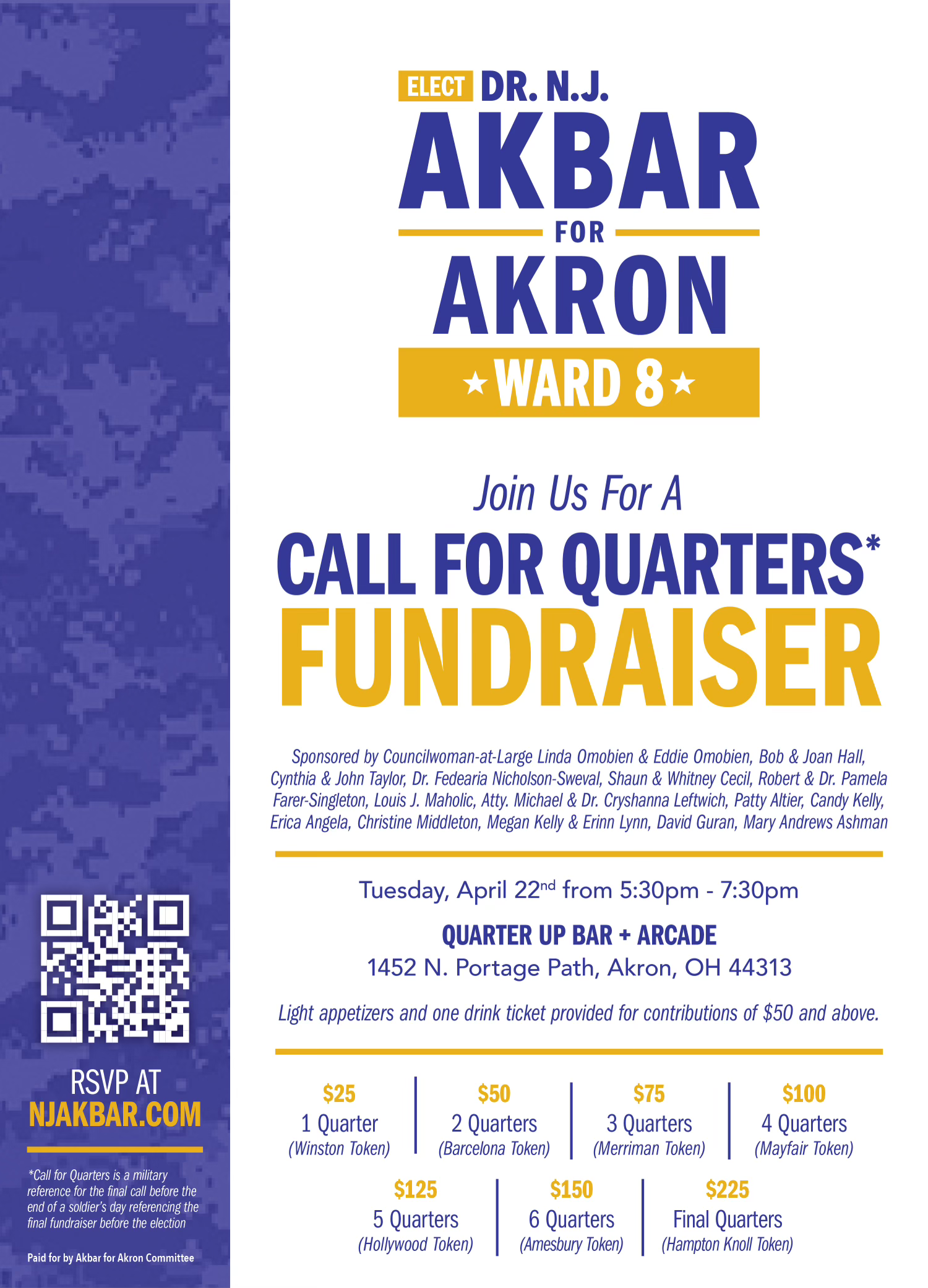 Calls for Quarters Fundraiser