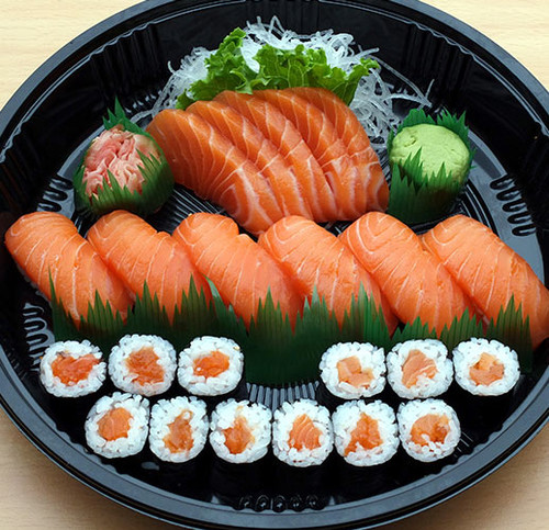 4. Fukuroku #21 - Mini Salmon Lovers' Tray ( Sashimi + 6 Nigiri Sushi ...
