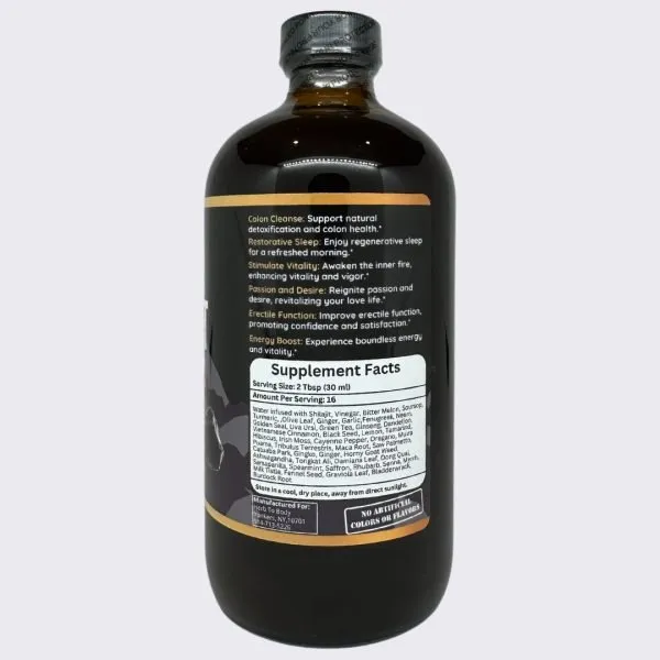Shilajit Bitters Tonic, 16 oz | Barney's New Life
