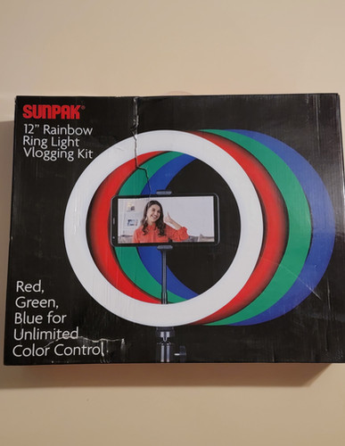 12" Rainbow ring light Vlogging Kit | Aunty Grace
