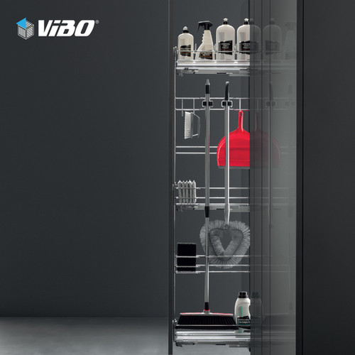 Pull-Out Broom Holder | Fitsales