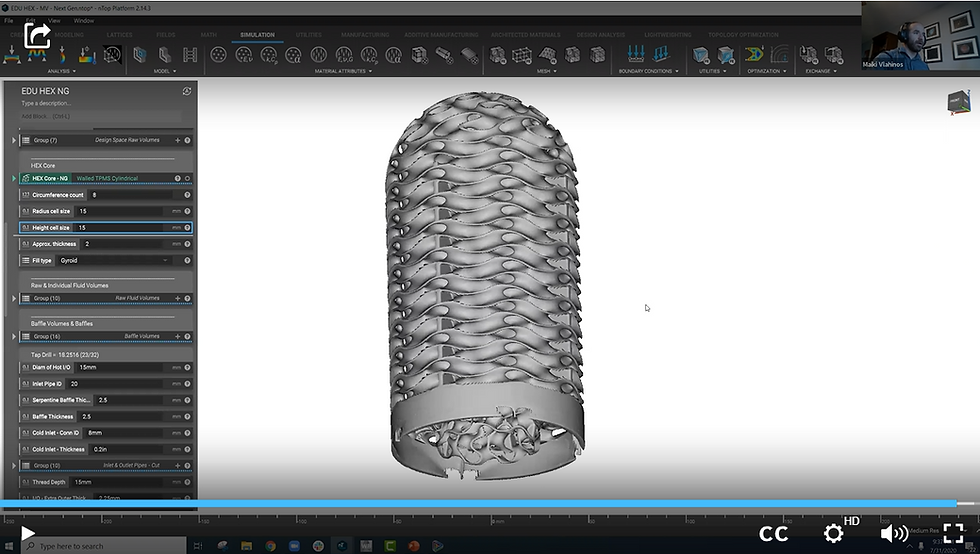 nTop Live: Compact Two-Domain Heat Exchanger with Gyroid and Diamond ...