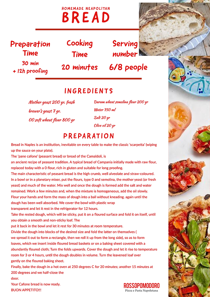 Rosso's recipes °Pane 'cafone' - home made Neapolian bread°