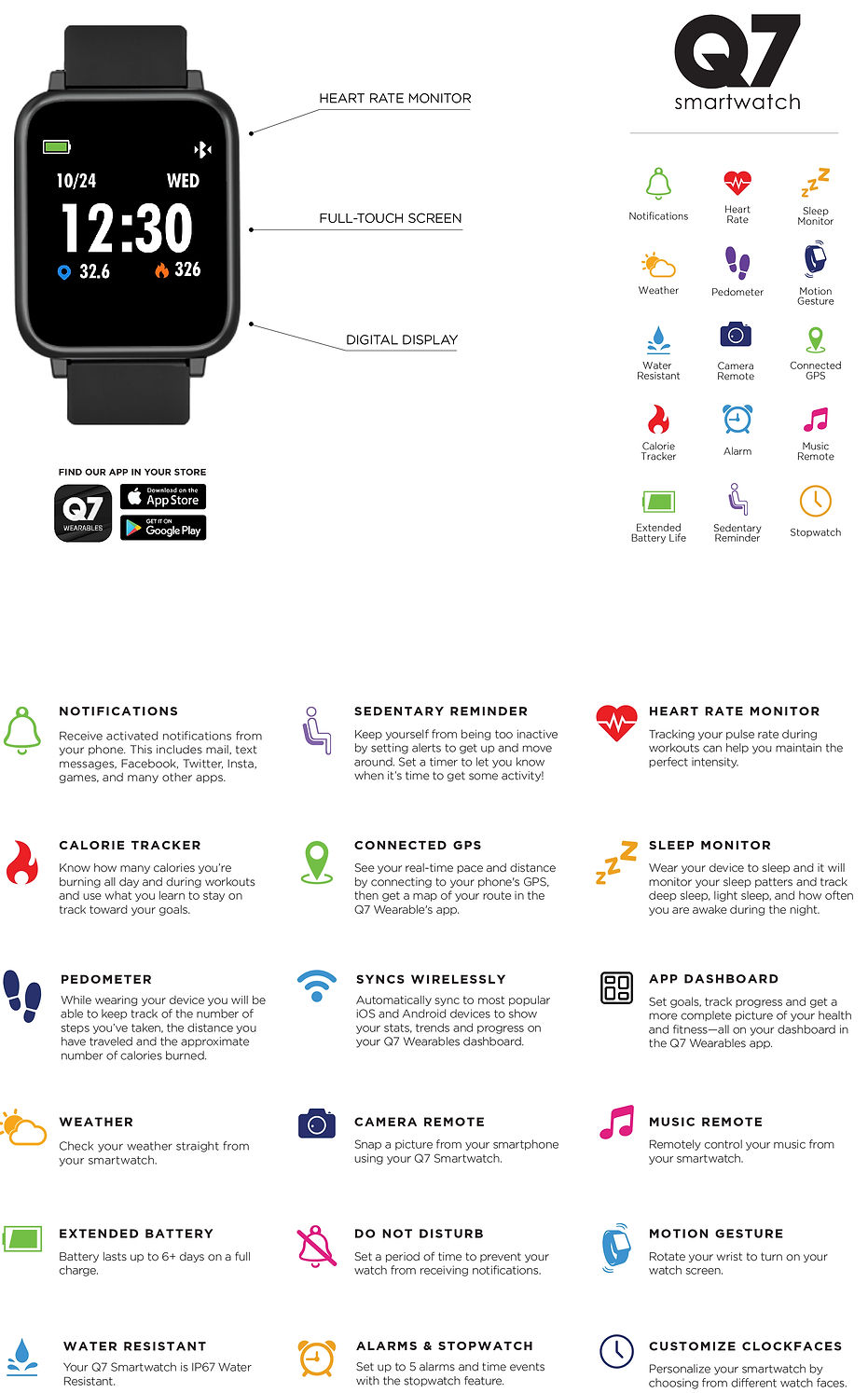 Q7 Smartwatch (2020 Edition) | Q7 Wearables