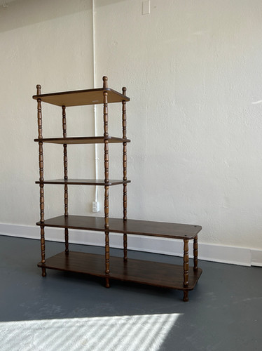 Vintage Tiered Spindle Shelf | Green Collar Studio