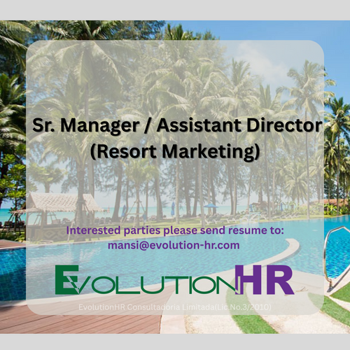 Sr. Manager / Assistant Director - Resort Marketing | evolutionhr