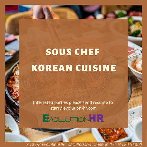 Sous Chef – Korean Cuisine | evolutionhr