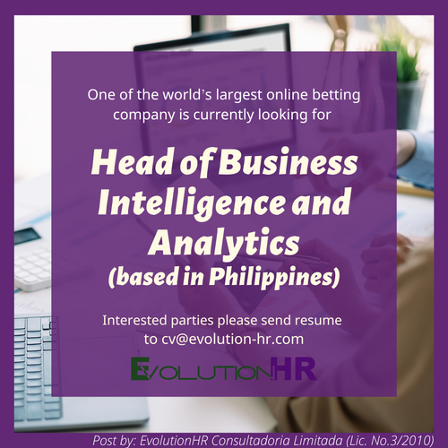 Head of Business Intelligence & Analytics | evolutionhr