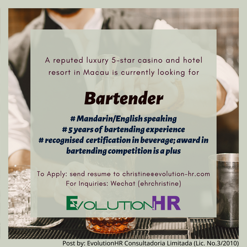 Bartender | evolutionhr