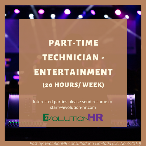 Part-Time Technician - Entertainment | evolutionhr