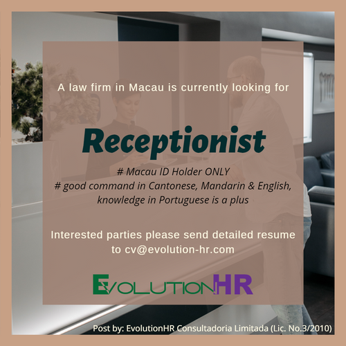 Receptionist | evolutionhr