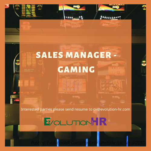 Sales Manager - Gaming | evolutionhr